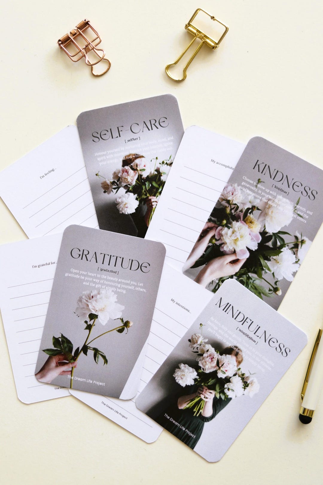 Daily Affirmations Journaling Card Set - Etsy