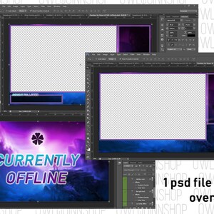 Purple Twitch Overlay Package - Etsy