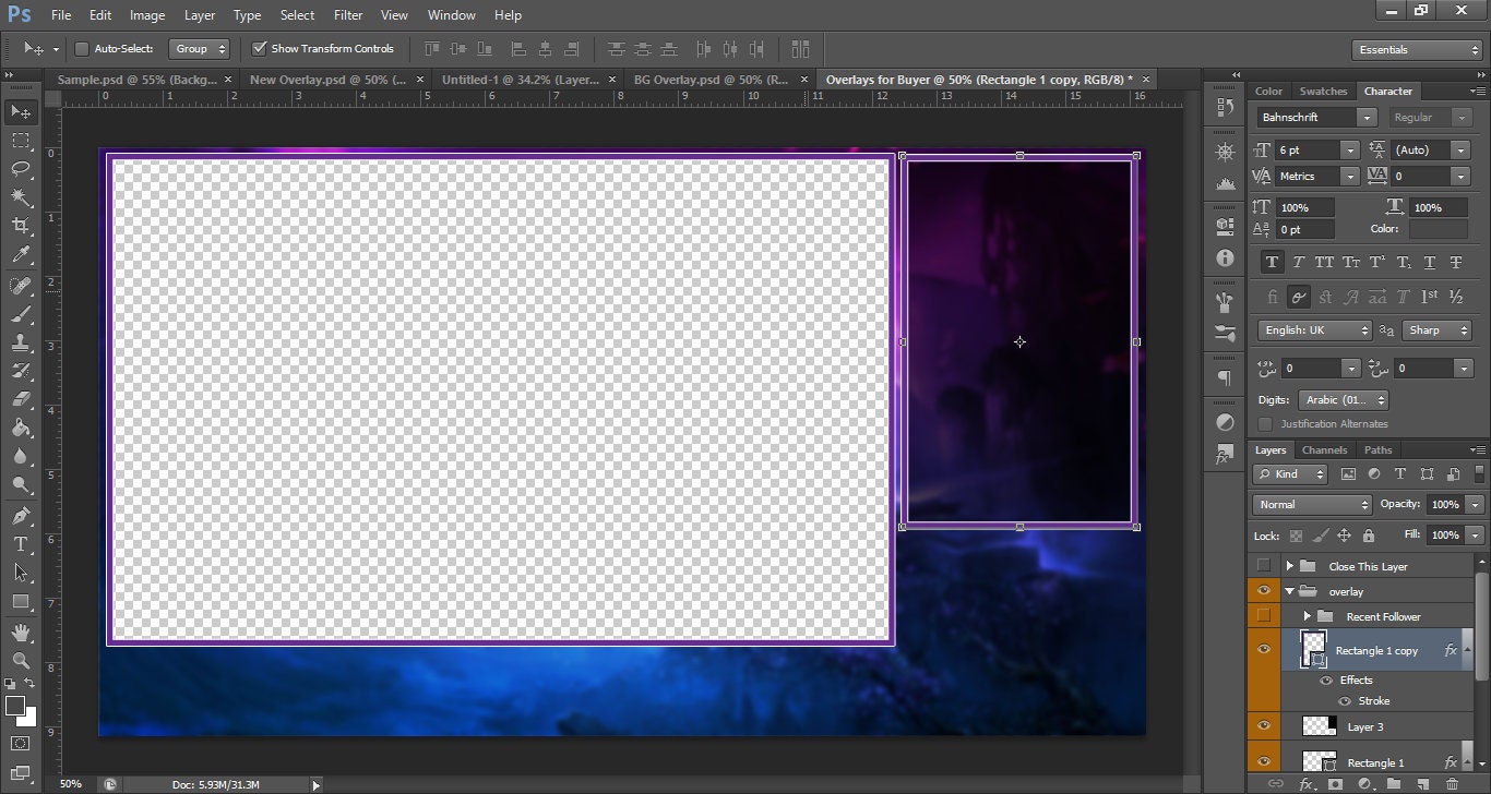 Purple Twitch Overlay Package - Etsy