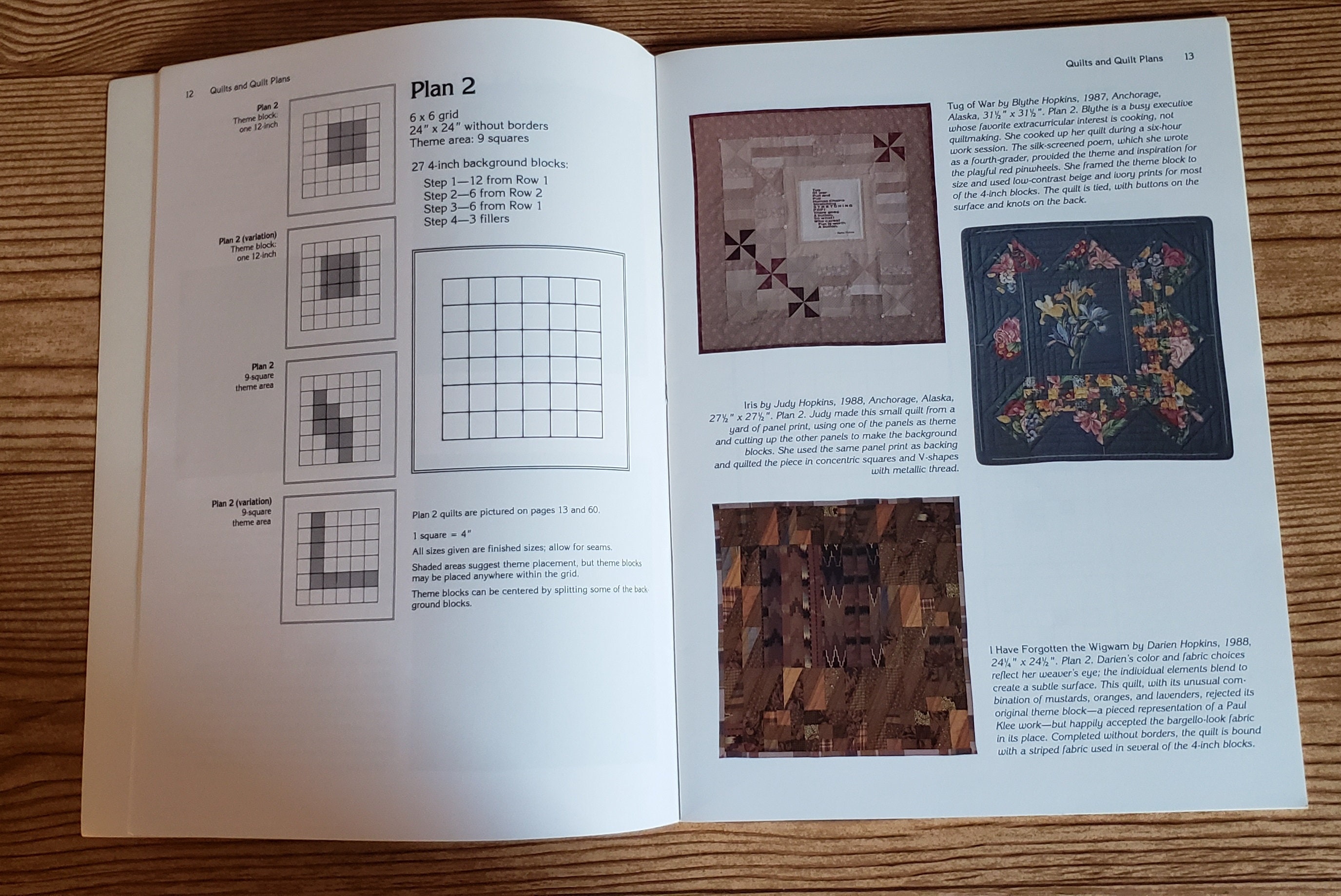 Vintage Judy Hopkins uno de un tipo Quilt Pattern Book 1989 Firmado ...