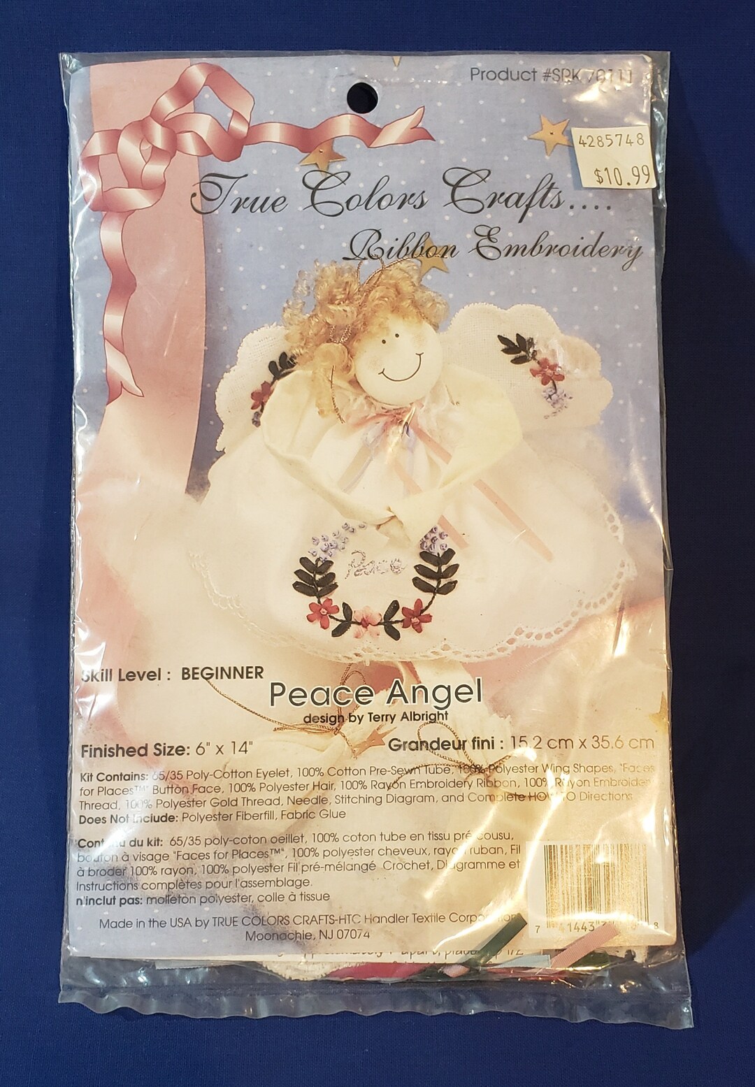 Peace Angel True Colors Crafts Ribbon Embroidery Kit, Terry Albright ...