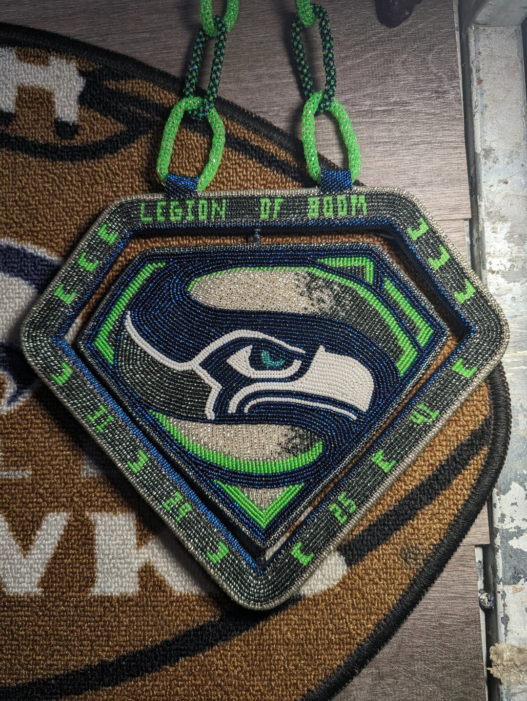 Beaded Medallion Seahawk - Etsy