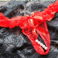 Pearl Thong Panties,pearl Panties,open Butt Panty,open Panty,crotchless ...