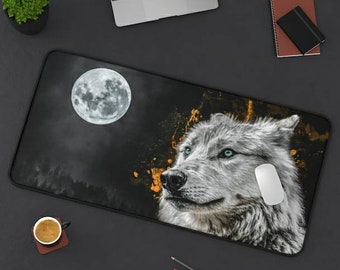 Wolf Desk Mat - Etsy