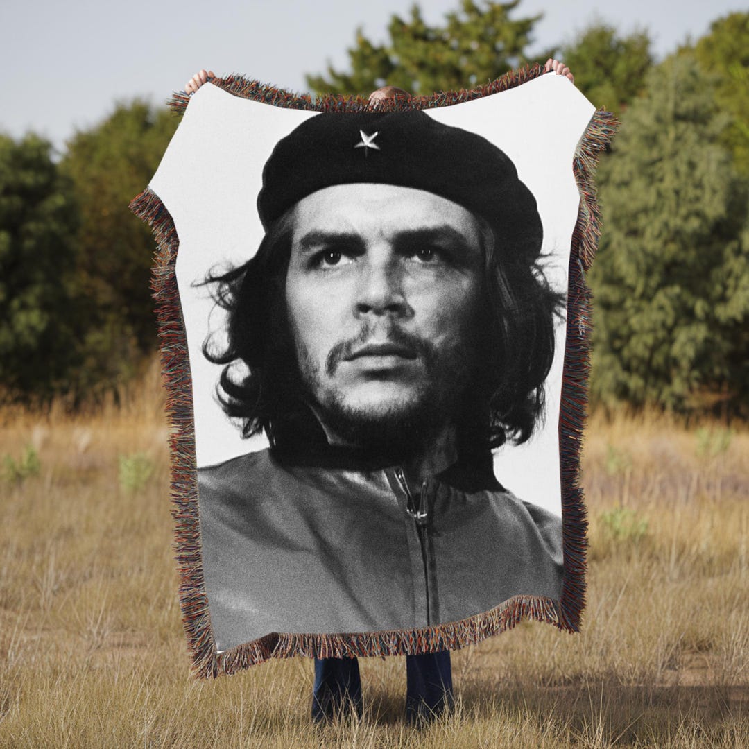 Che Guevara Throw Woven Blanket Decor Livingroom Art Housewarming Gift ...