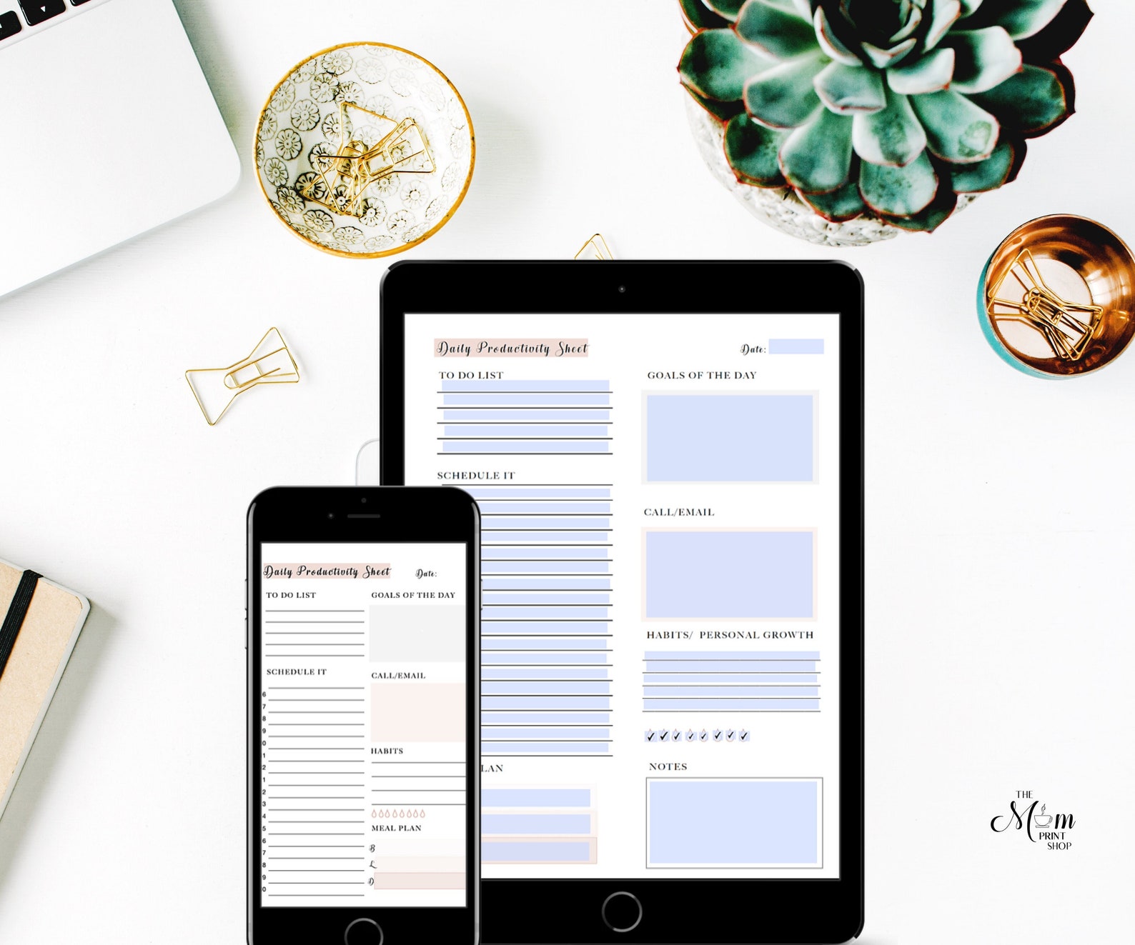 Day Planner-daily Schedule, Productivity Planner, Daily Planner Pages ...