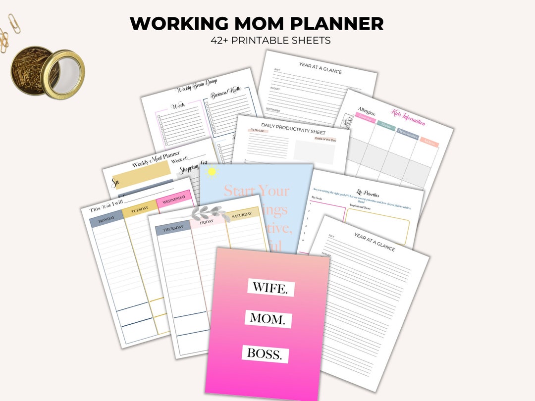 Home Binder, Mom Planner, Goal Planner Printable, Journal Prompts ...