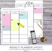 Vertical Weekly Planner Printable Planner Pages Weekly Organizer Used ...