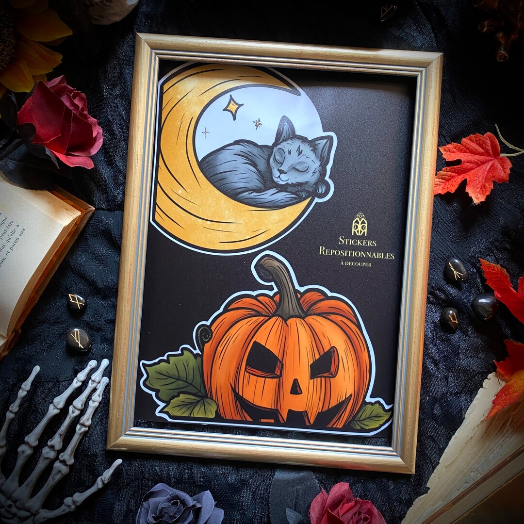 The Night of the 31st. Transparent Vinyl Window Stickers - Etsy