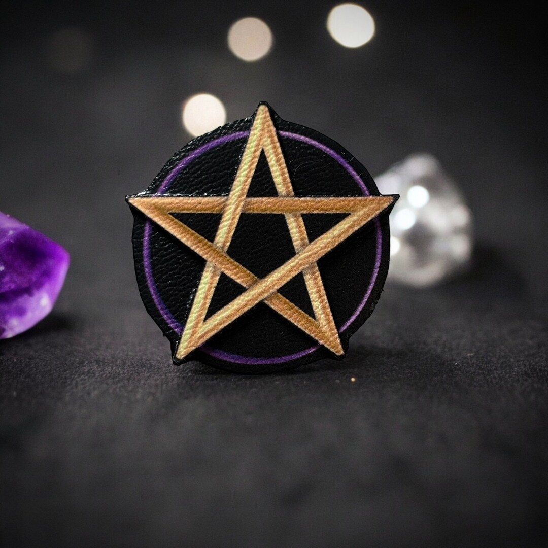 Brooch/pin. Pentacle. Jewel, Pentagram Pins - Etsy