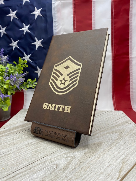USAF Rank Notebook Air Force Personalized / Engraved Gift | Etsy