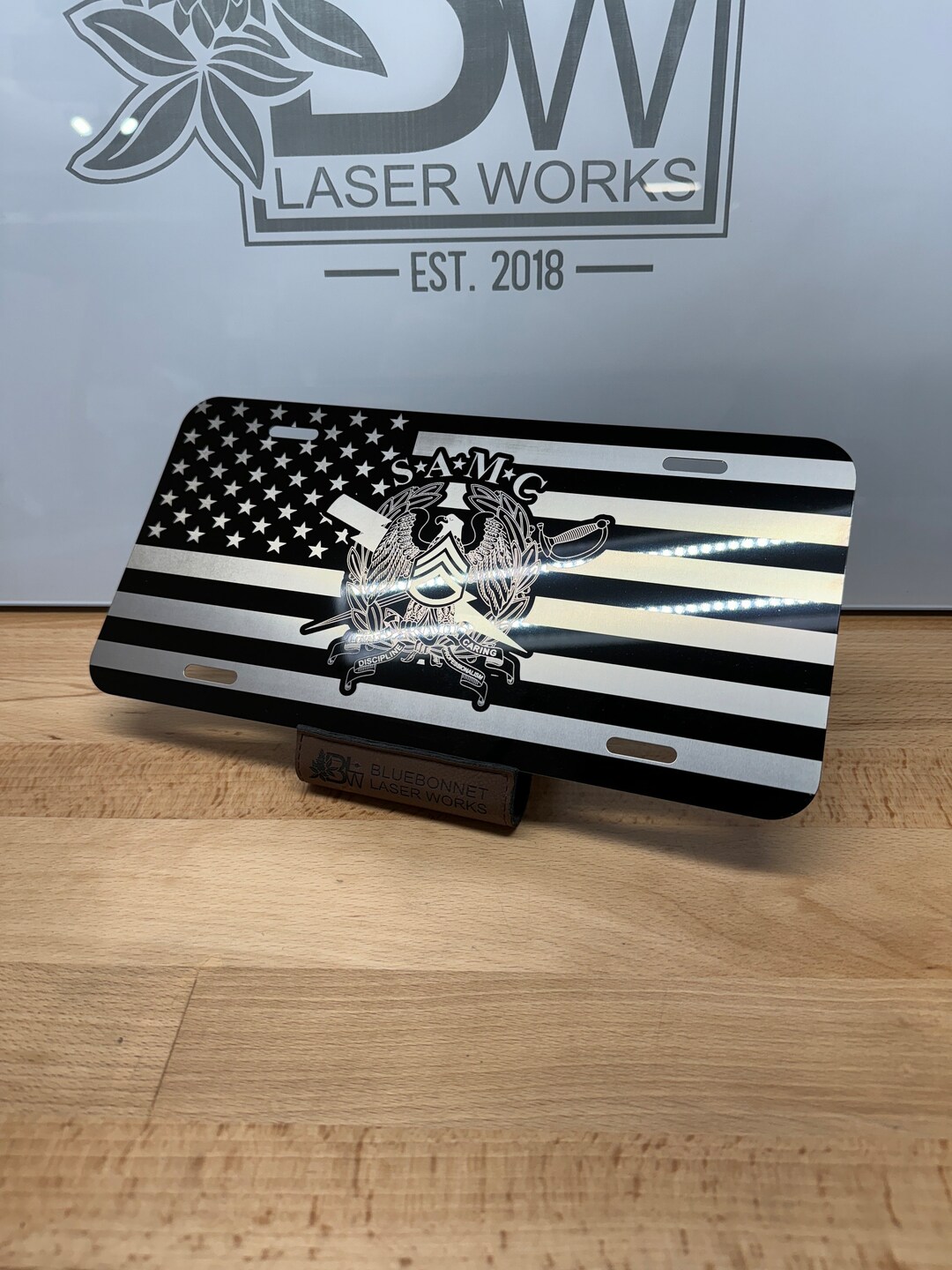 SAMC, Sergeant Audie Murphy Club Aluminum License Plate, Warrant ...