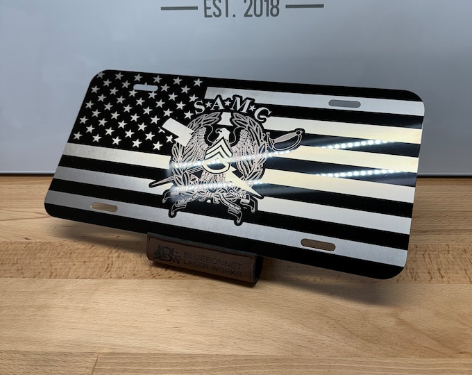 SAMC, Sergeant Audie Murphy Club Aluminum License Plate, Warrant ...