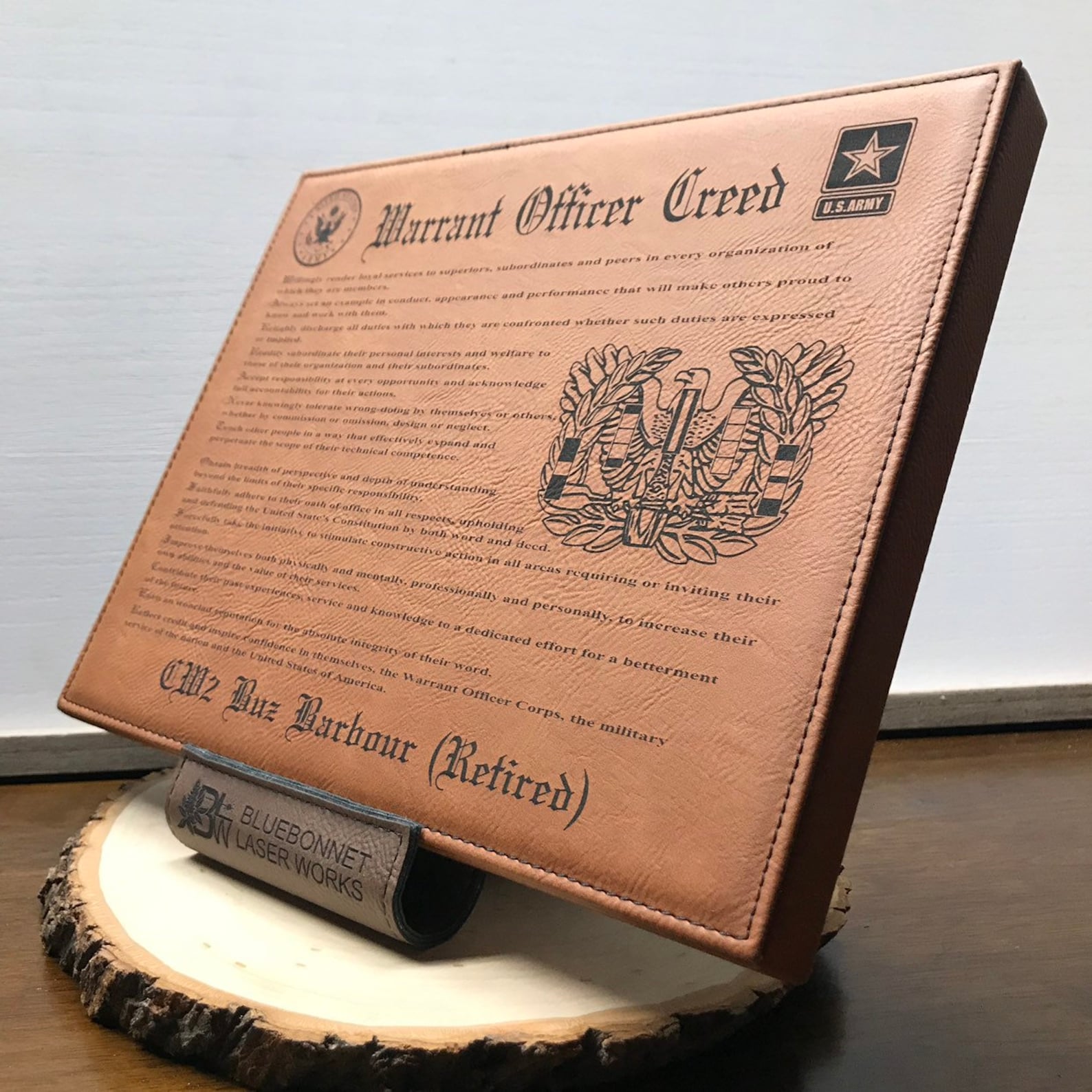 Personalized Army Warrant Officer Creed Plaque, Military Gift - Etsy