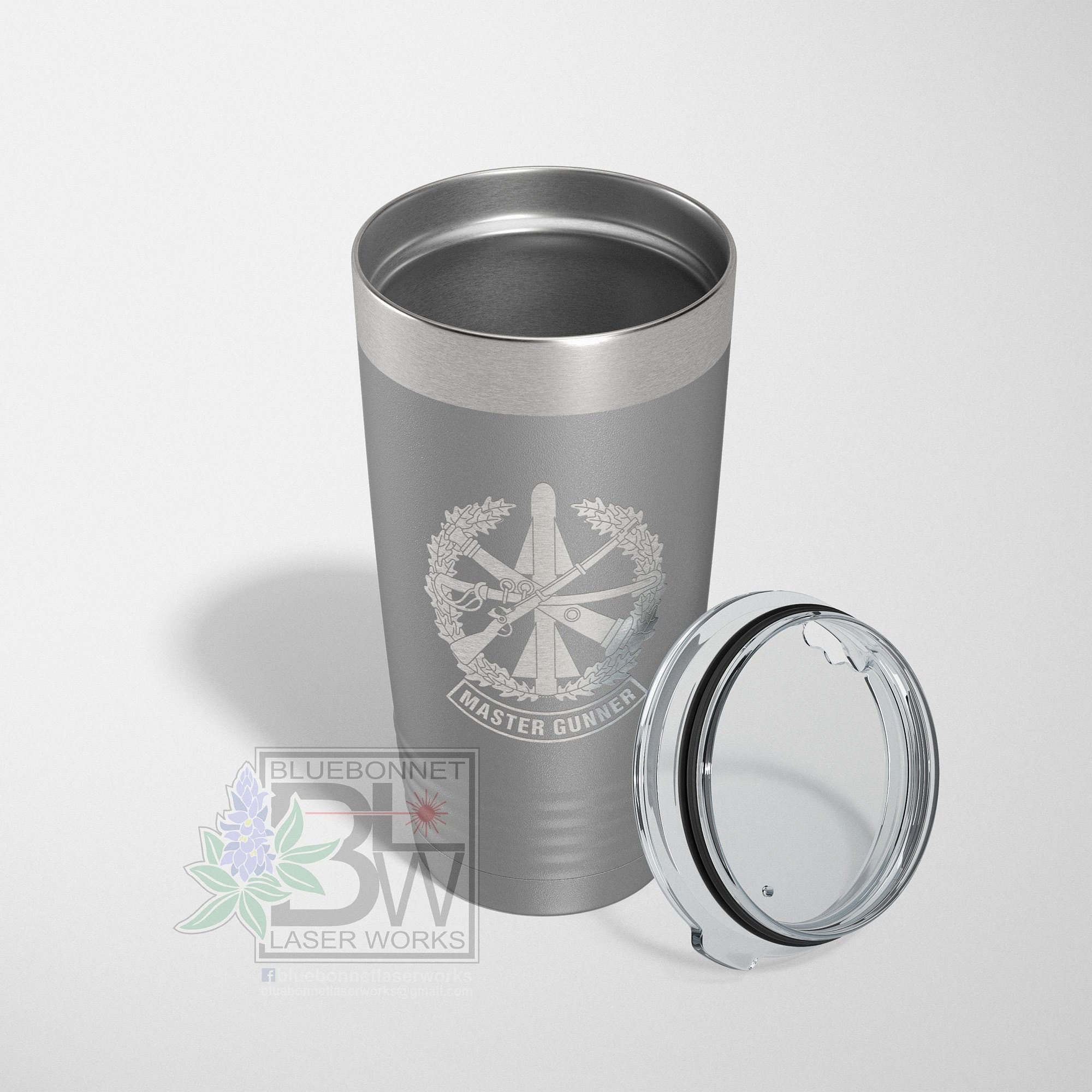 Master Gunner Identification Badge Stainless Steel Tumbler- Vacuum ...