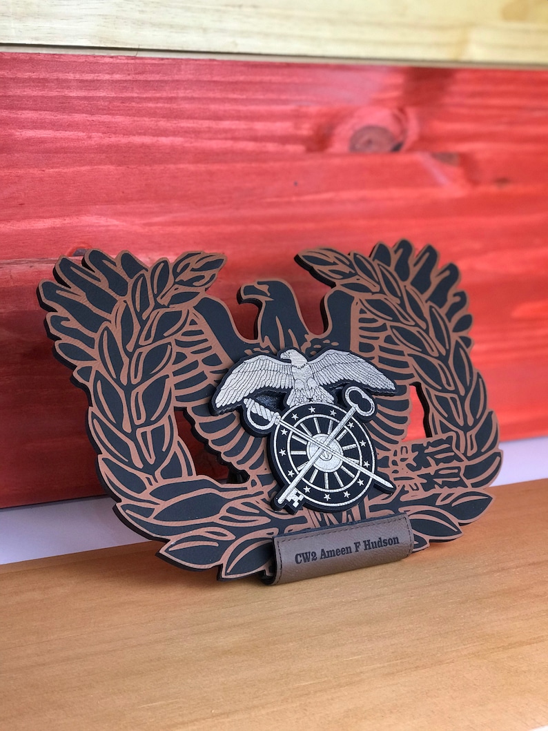 Eagle Rising / Branch Insignia Army Plaque Birch - Etsy