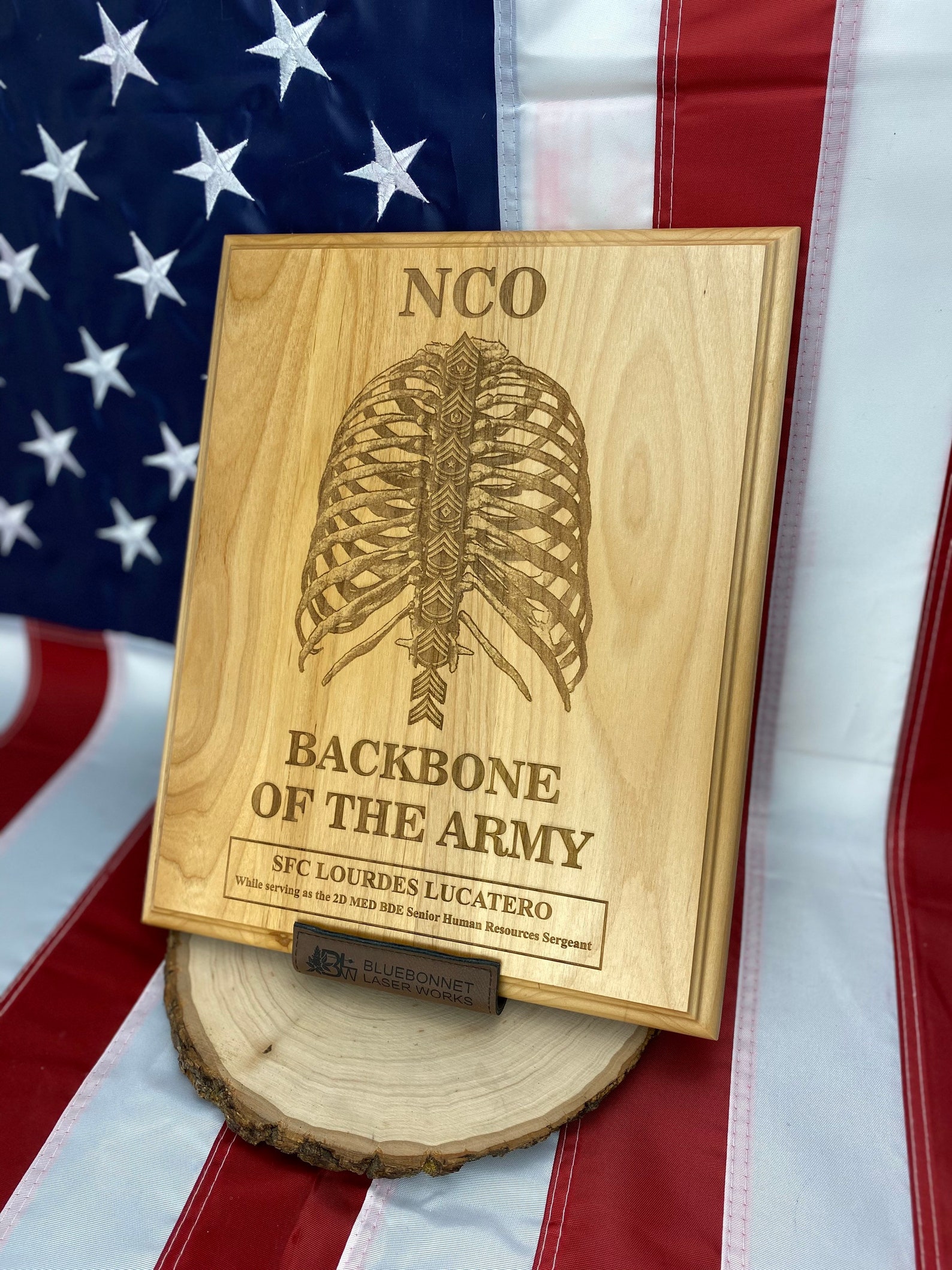 NCO Backbone of the Army Plaque; Induction, Promotion, Soldier, Army ...