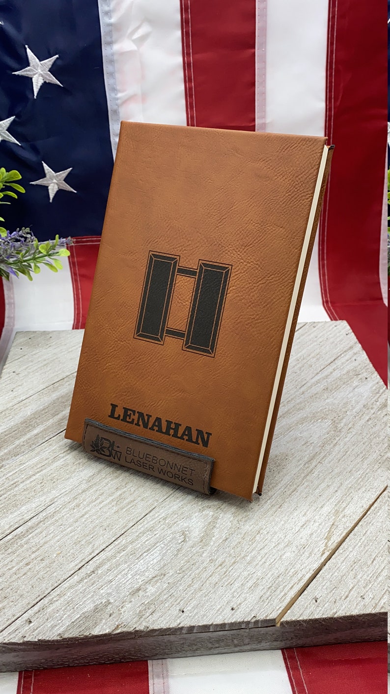US Army Rank Notebook- Personalized / Engraved, Gift, Unique, Promotion ...