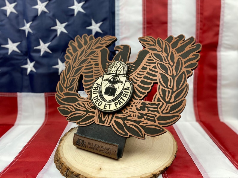 Eagle Rising / Branch Insignia Army Plaque Birch - Etsy