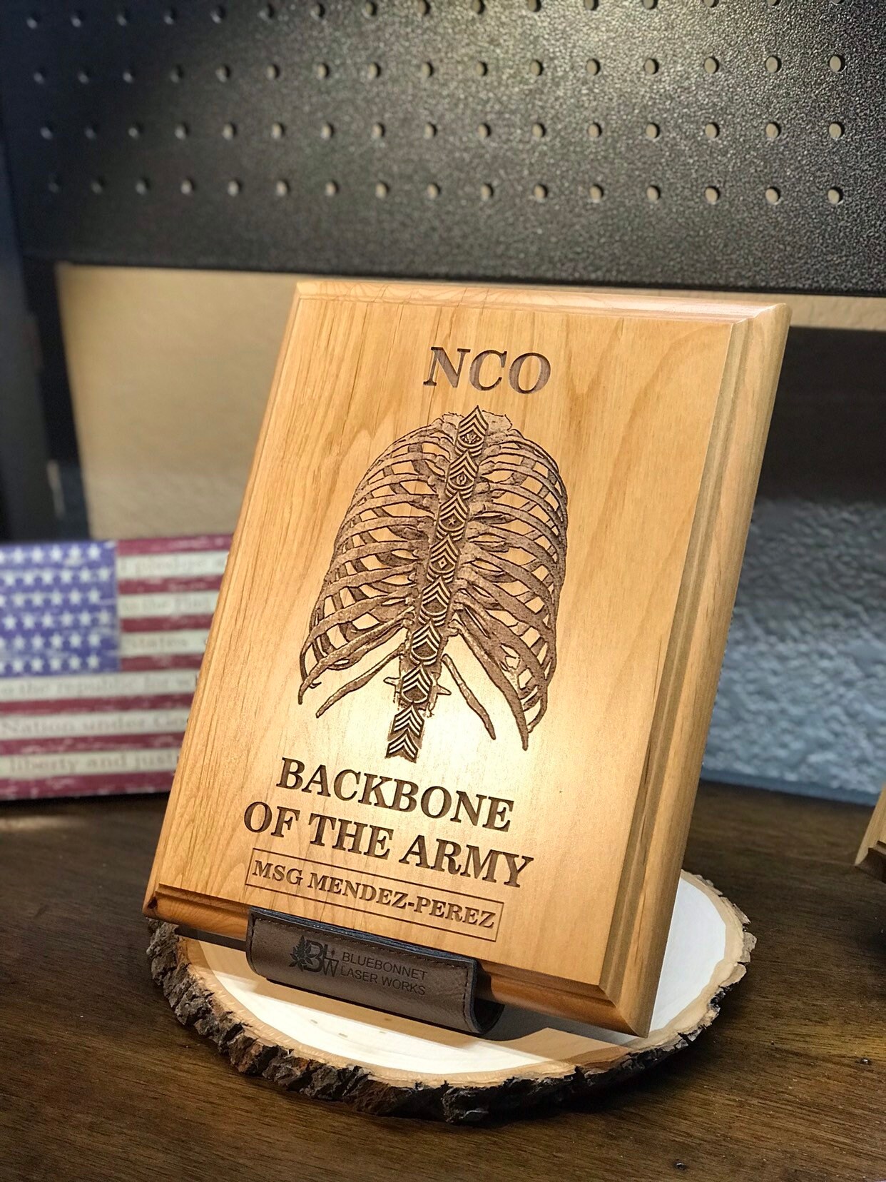 NCO Backbone of the Army Plaque; Induction, Promotion, Soldier, Army ...
