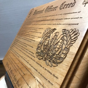 Army Warrant Officer Creed Leatherette or Wood Plaque | Etsy