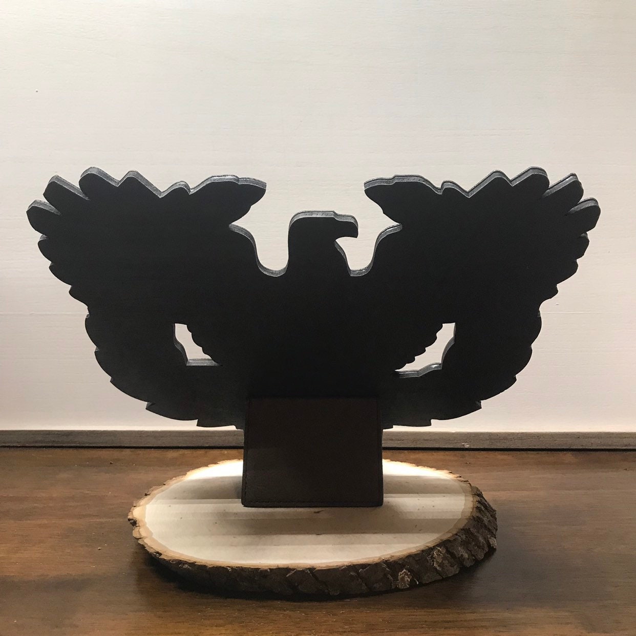 Eagle Rising / Branch Insignia Army Plaque- Birch Wood/leatherette ...