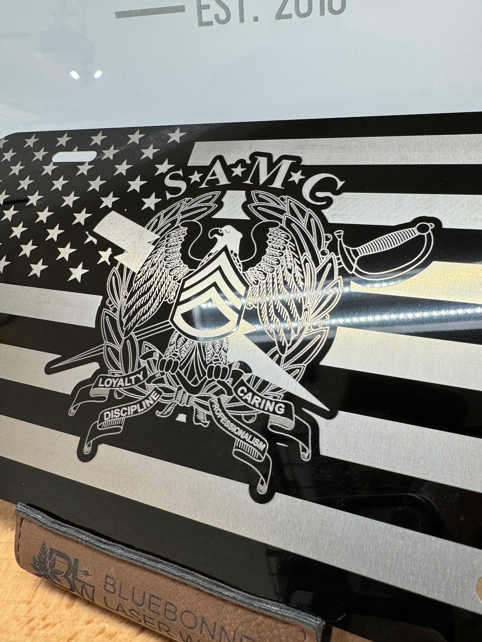 SAMC, Sergeant Audie Murphy Club Aluminum License Plate, Warrant ...