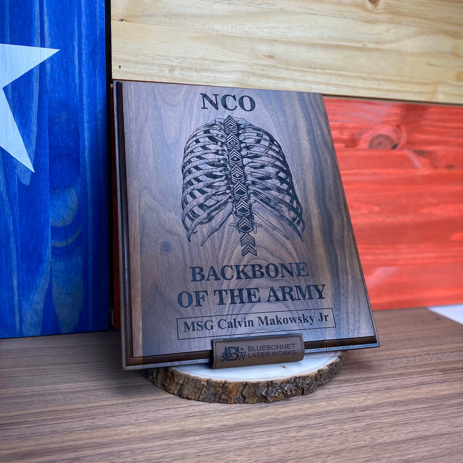 NCO Backbone of the Army Plaque; Induction, Promotion, Soldier, Army ...