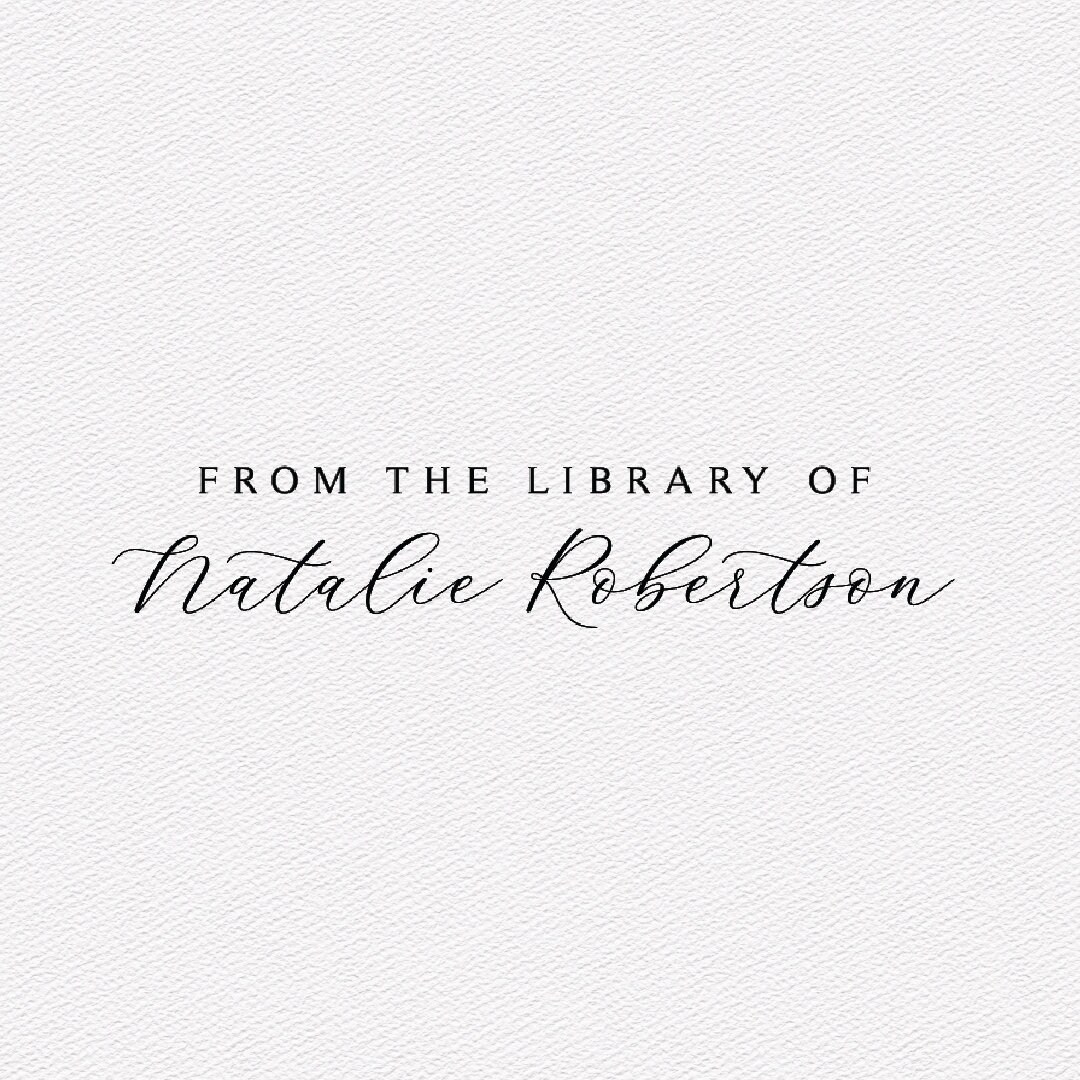 From the Library Of, Minimal Elegant Signature Book Stamp, Custom ...