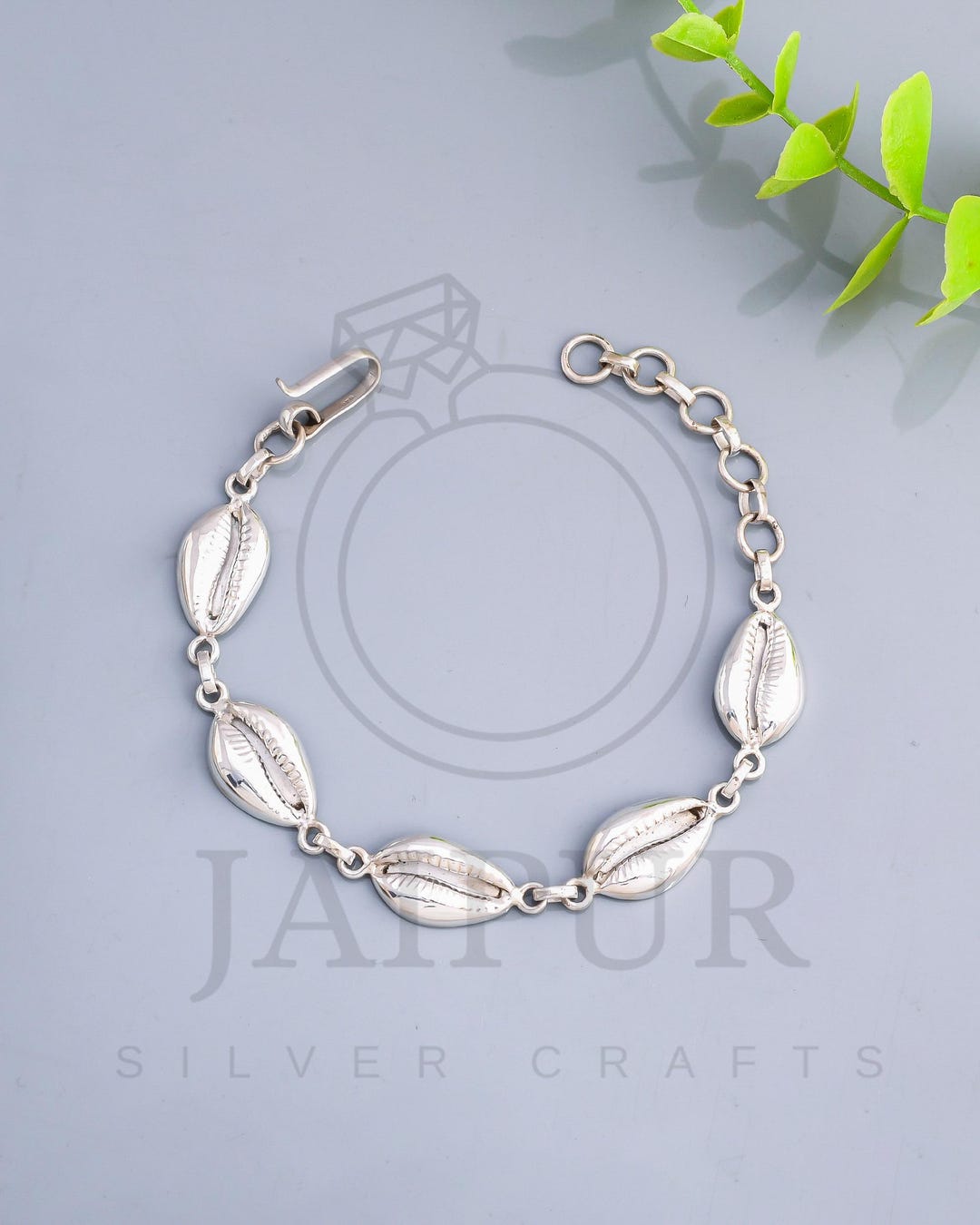 Cowrie Shell Design Bracelet, Cowry Shell Bracelet, Handmade Silver ...
