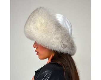 Woman White Fur Hat - Etsy