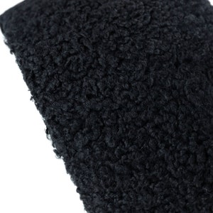 Black Sheepskin Kalpak Hat – Handmade Anatolian Turkish Leather Papakha ...