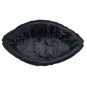 Black Sheepskin Kalpak Hat – Handmade Anatolian Turkish Leather Papakha ...