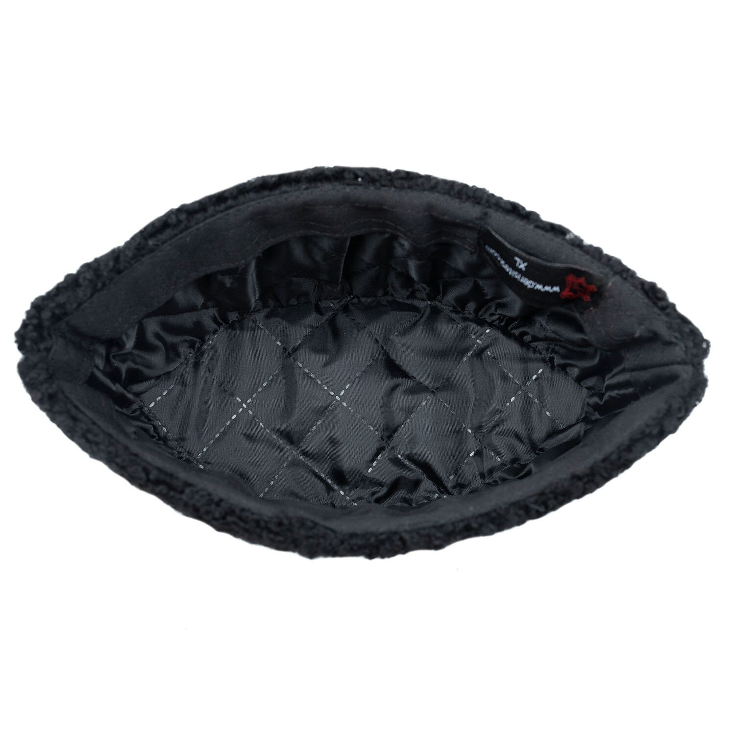 Turkish Medieval Hats, Sheepskin Hat - Russian Papakha Black Leather ...