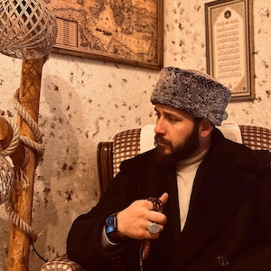 Black Sheepskin Papakha Kalpak – Handmade Caucasus Winter Hat ...