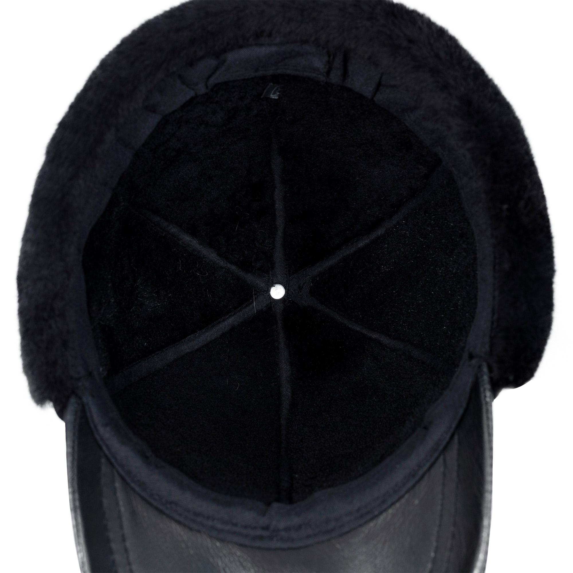 Winter Baseball Cap With Earflaps – Handcrafted Sheepskin Leather ...