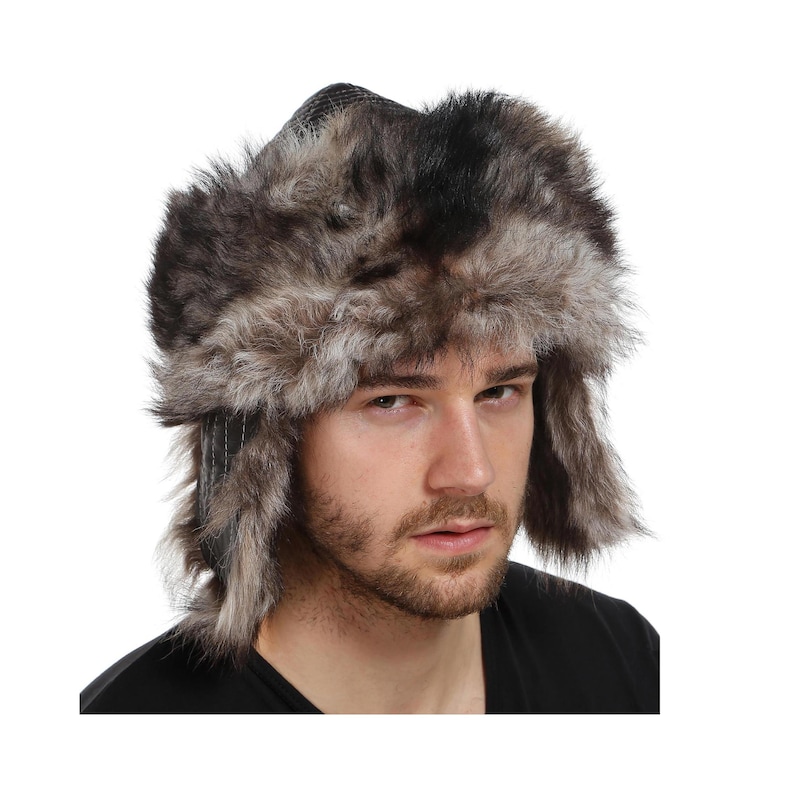 Mongolian Hat - Fur Sheepskin Hats – Handcrafted Unisex Winter Trapper ...
