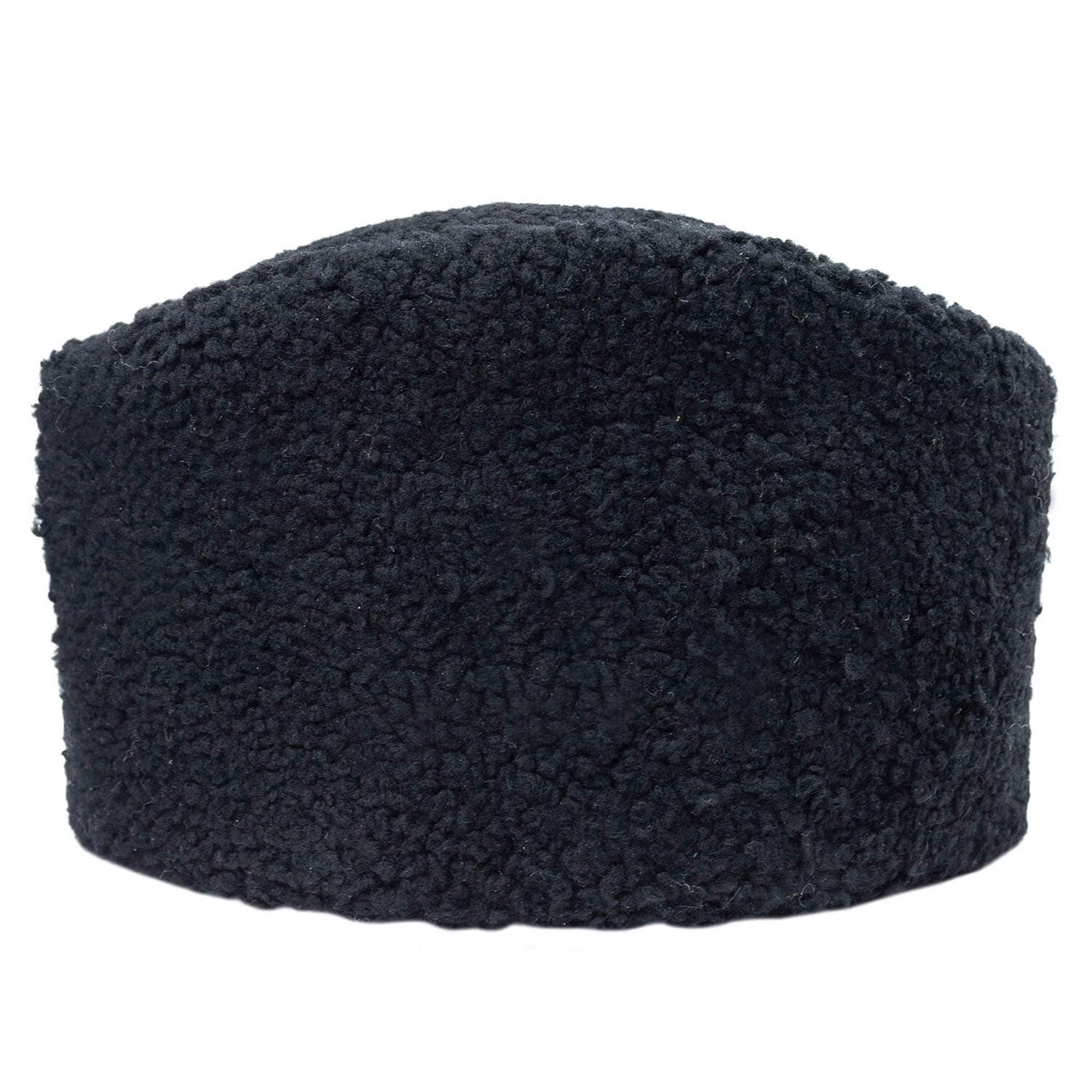 Atatürk Kalpak Hat – Black Sheepskin Handmade Turkish Leather Hats ...