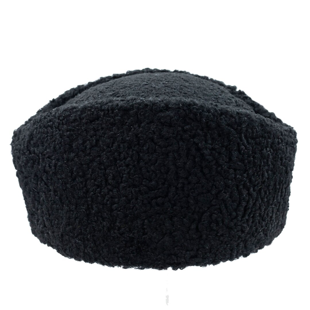 Black Sheepskin Anatolian Kalpak Hat Handmade Leather Hat Turkish Hat ...