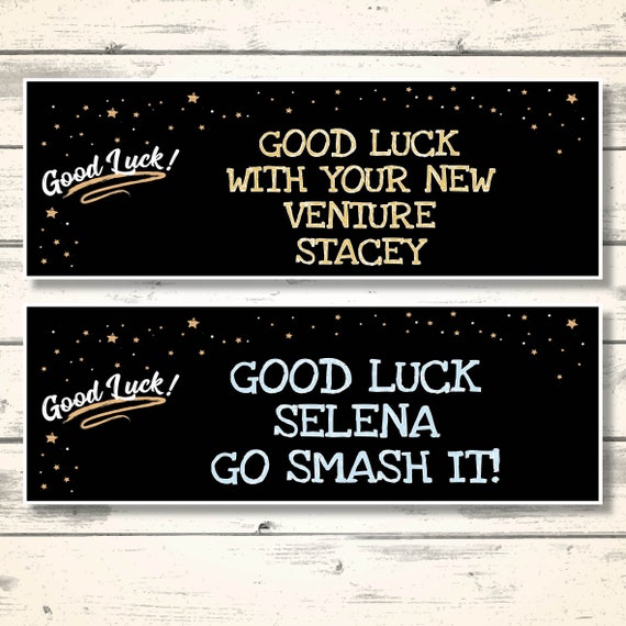 Good Luck Banners Personalised