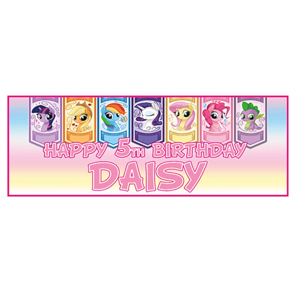 2 Personalised My Little Pony Birthday Banners Any NAME and | Etsy