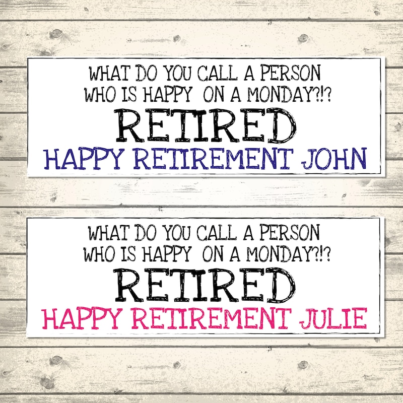 Retirement Banner - Etsy UK
