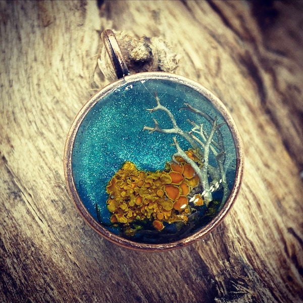 Unique Resin Pendant - Etsy