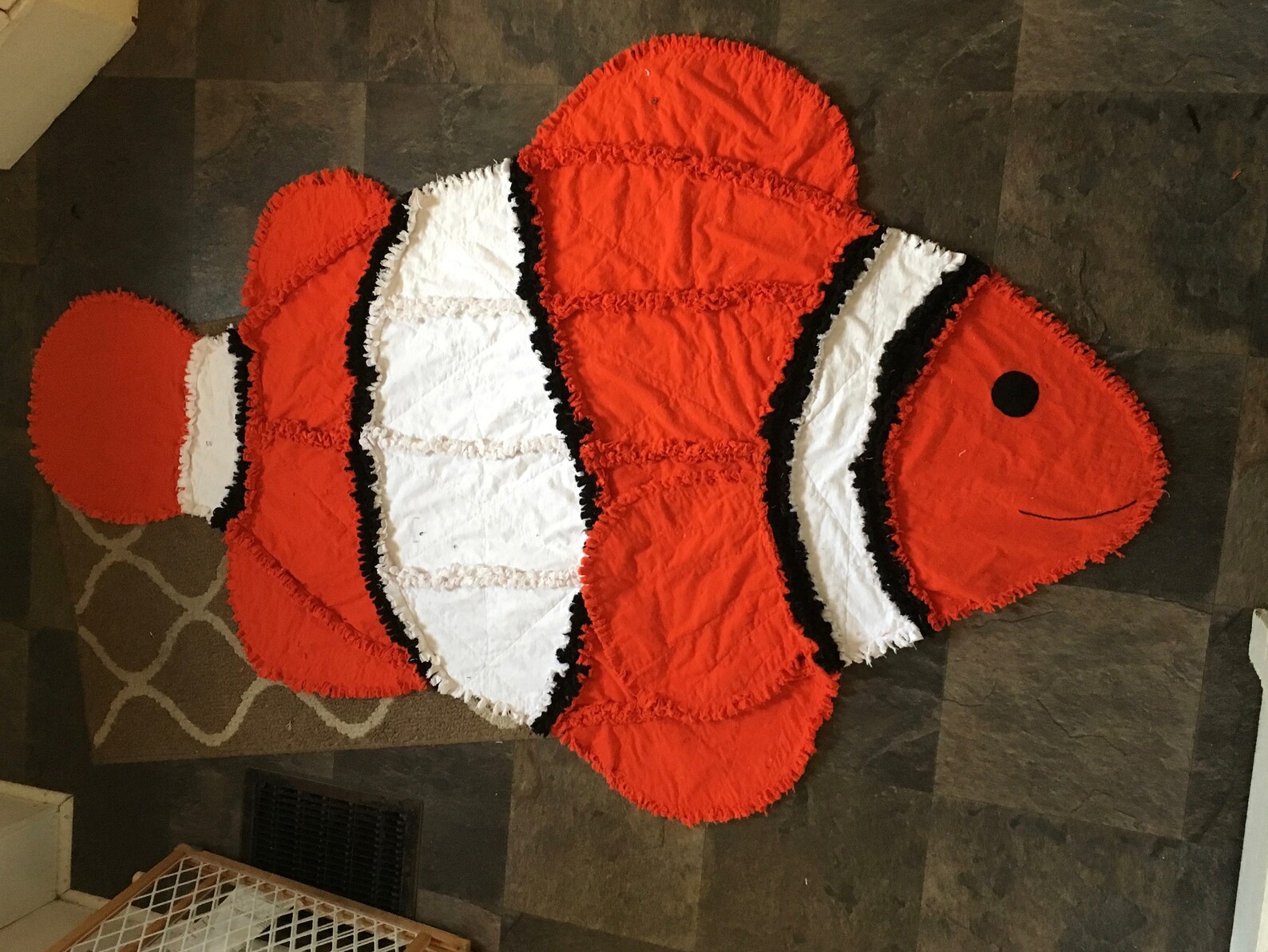 Clown Fish Rag Quilt - Etsy