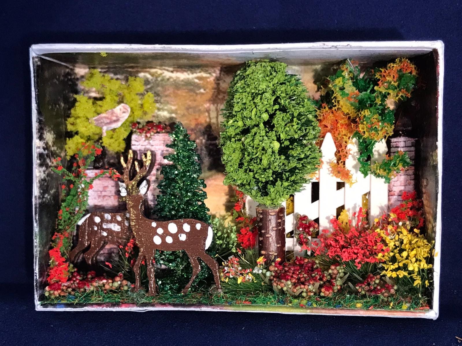 Miniature Forest Animals Diorama Deer Dollhouse Diorama - Etsy Canada