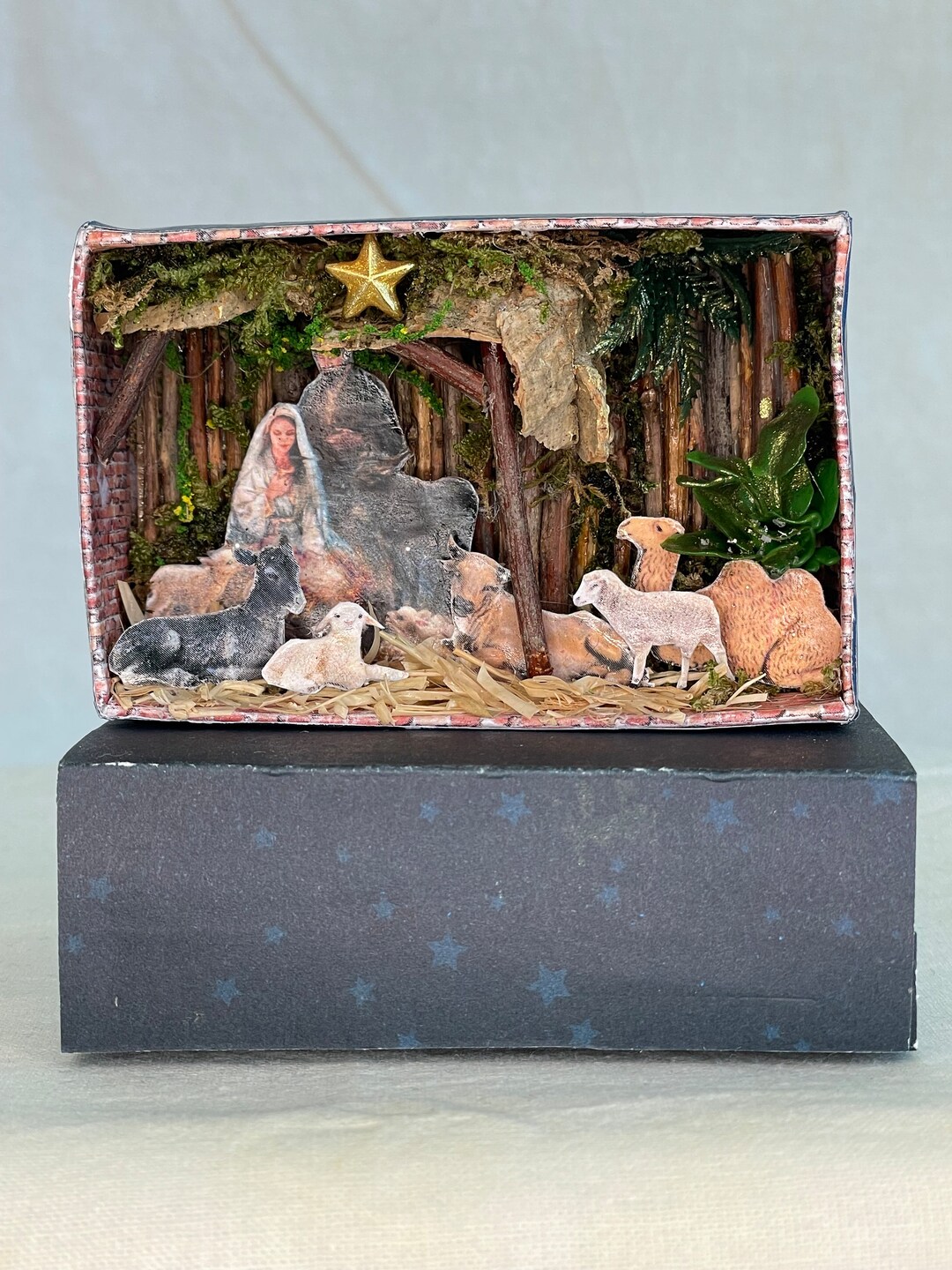 Christmas Gift, Diorama Nativity Scene, Collectible Miniature, Nativity ...