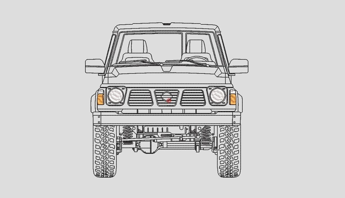 Nissan Patrol Y60 Embroidery - Etsy
