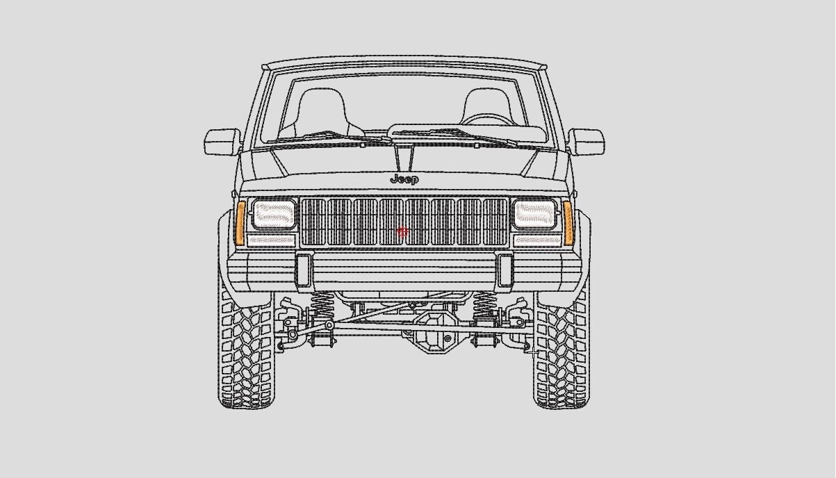 Jeep Cherokee Embroidery - Etsy