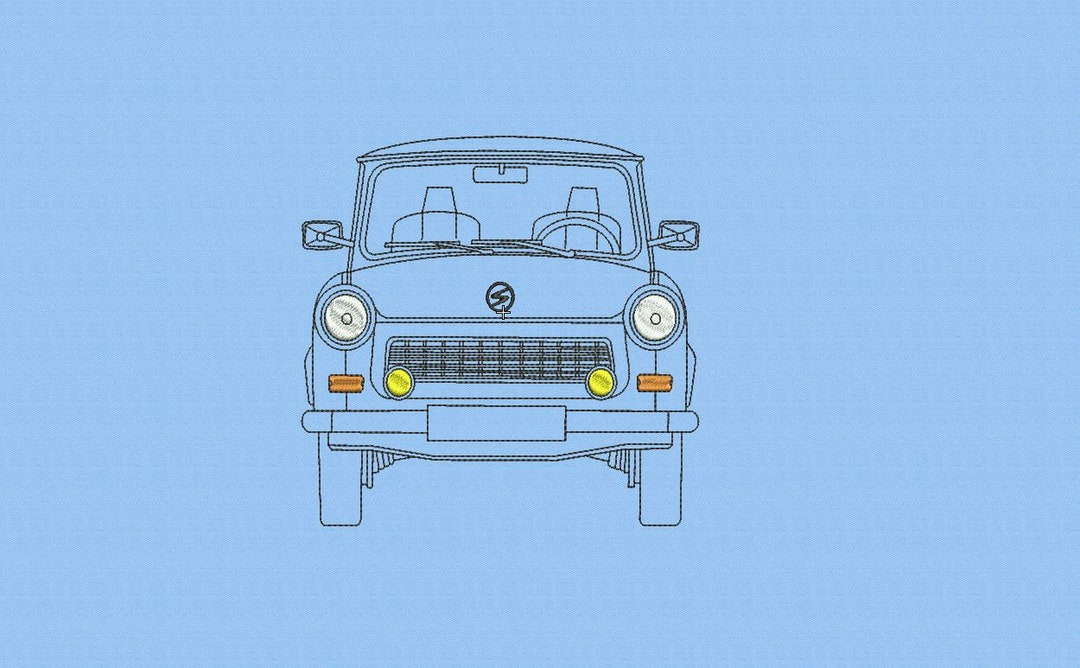 Trabant Embroidery Design - Etsy