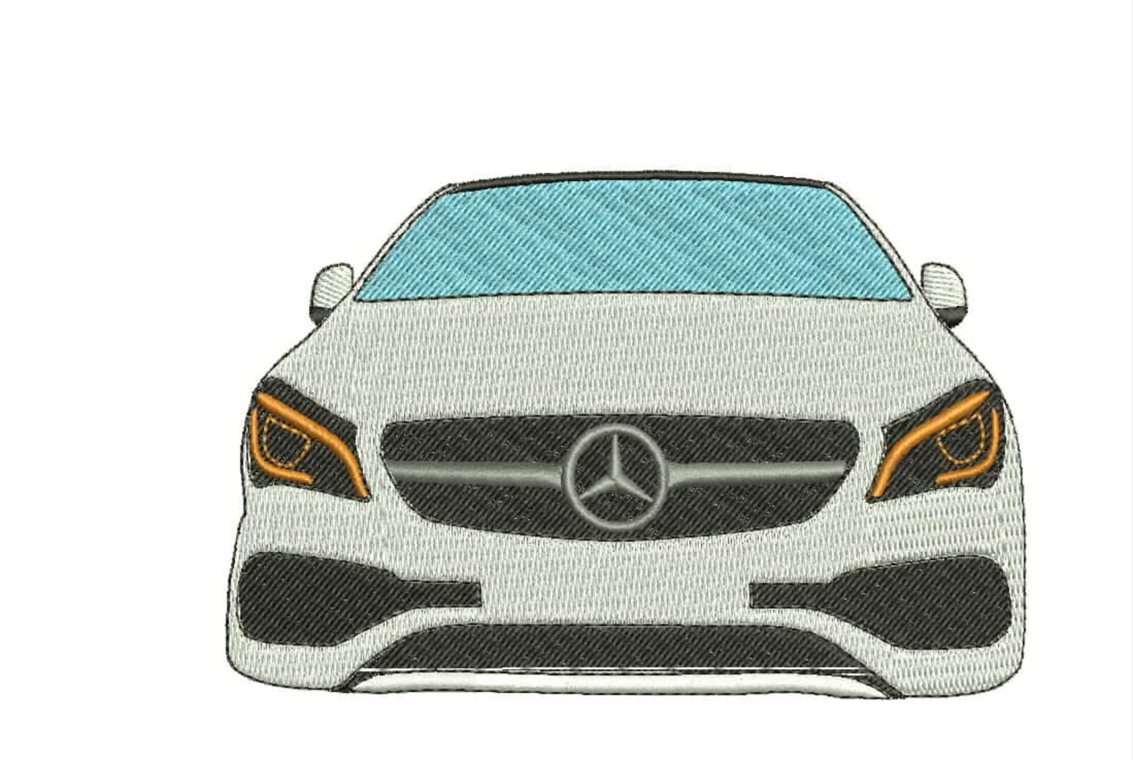 Mercedes Benz Digital Machine Embroidery Design - Etsy